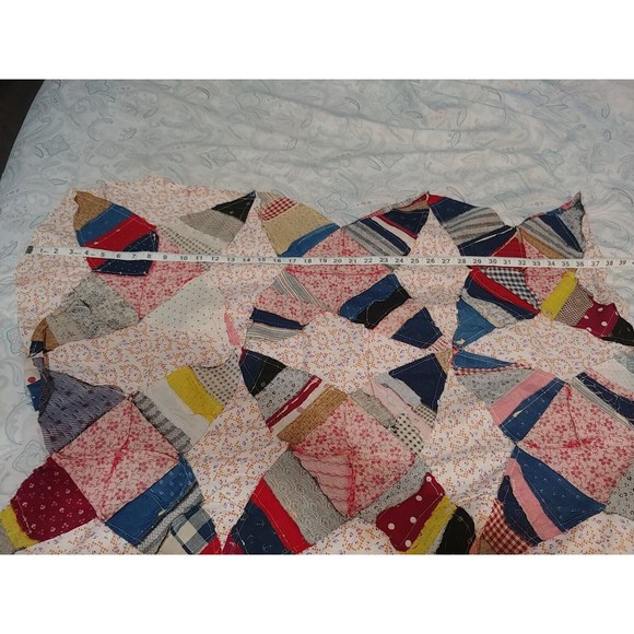 Homemade | Bedding | Vintage Four Points Star Pattern Homemade Quilt 74 ...